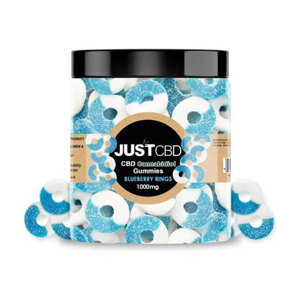 Just CBD Blue Raspberry Ring Gummies